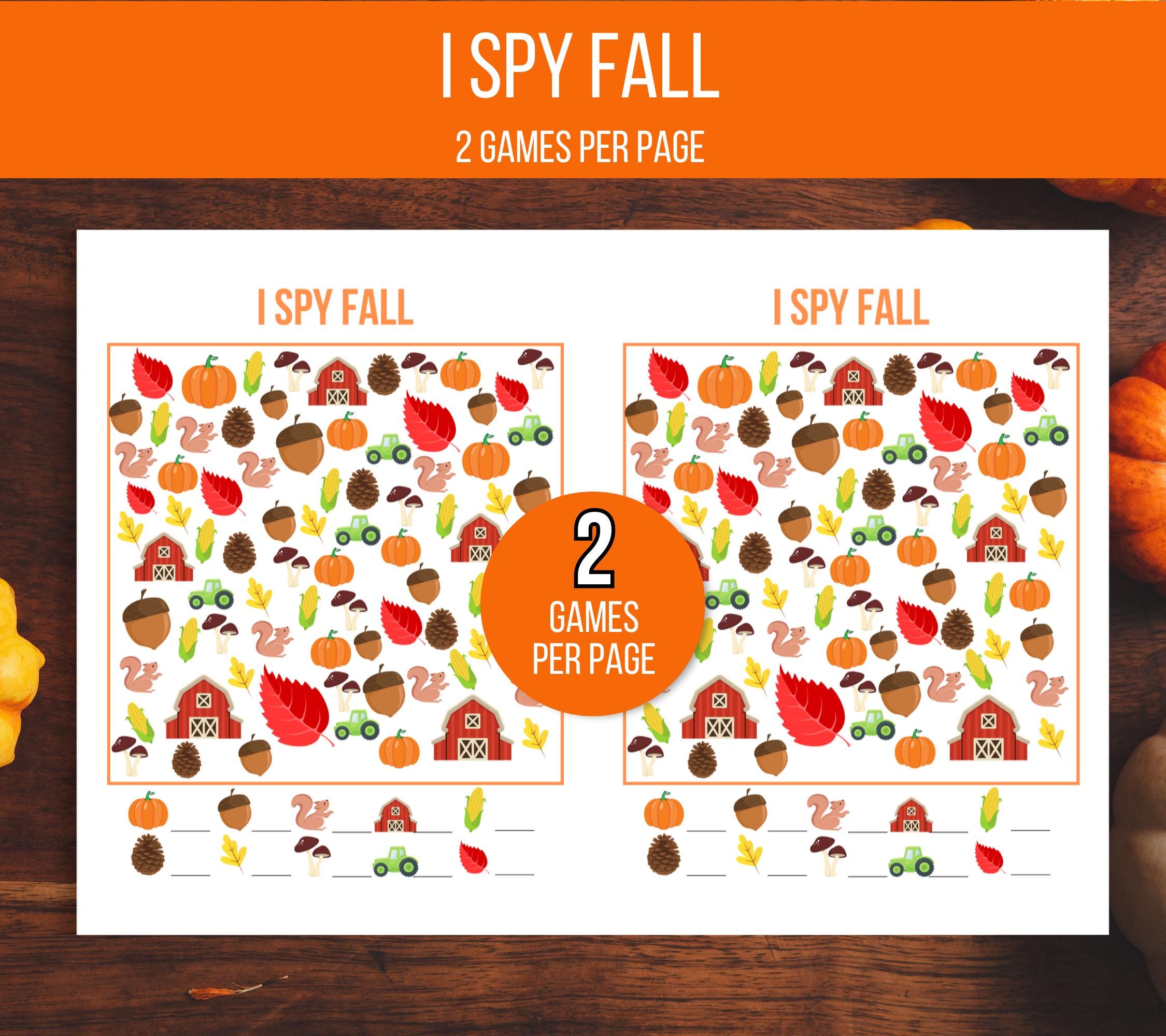 Thanksgiving I Spy, I Spy Halloween, Halloween I Spy, Autumn I Spy ...