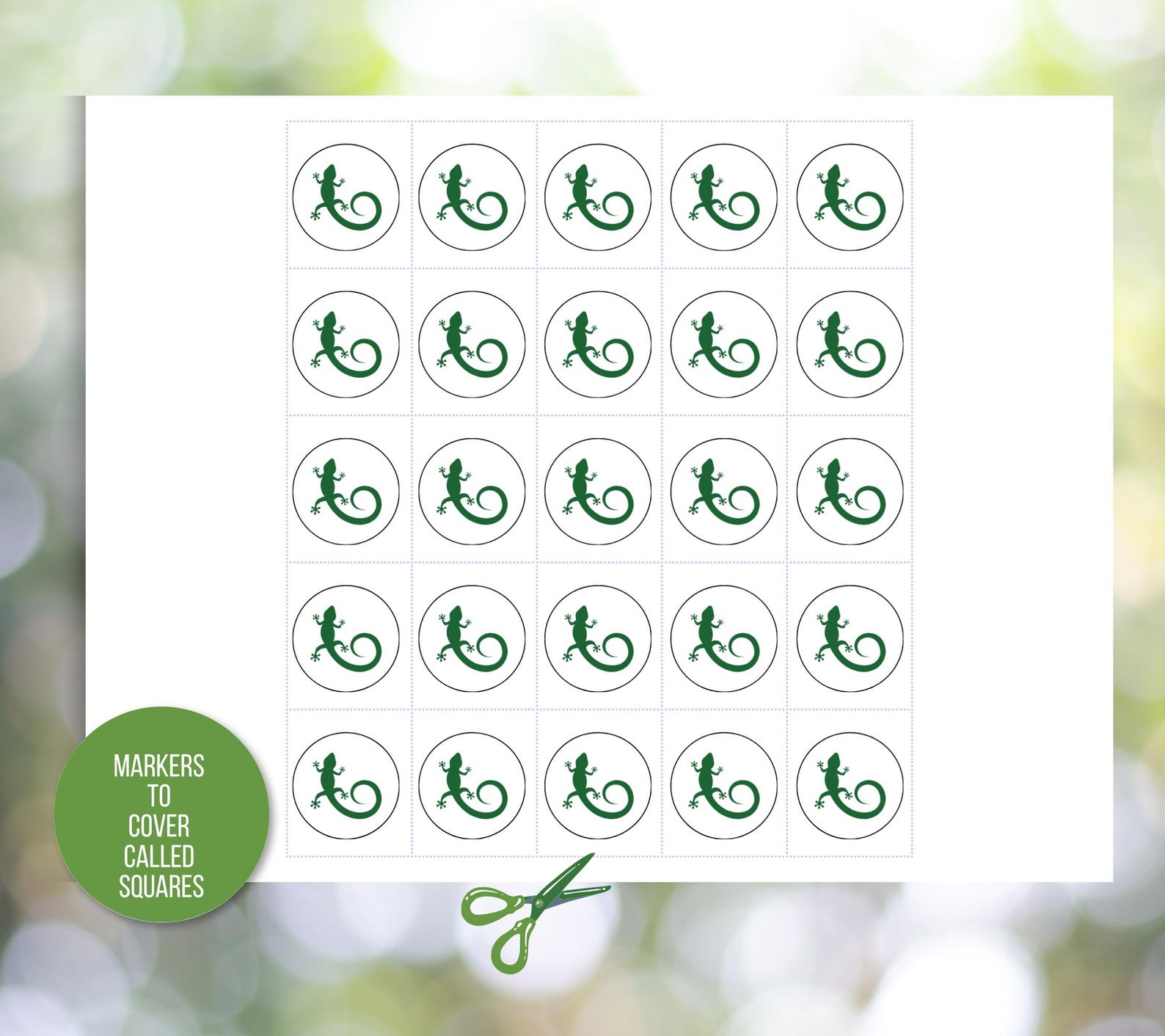 Reptile Bingo, 30 Printable Reptile Bingo Cards, Reptile Party Game ...