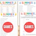Summer Games Bundle, Summer Activities, Summer Party Games, Summer Game ...