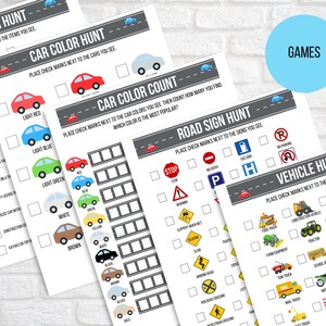 Mega Kids Road Trip Games, Travel Activities, Road Trip Games Bundle ...