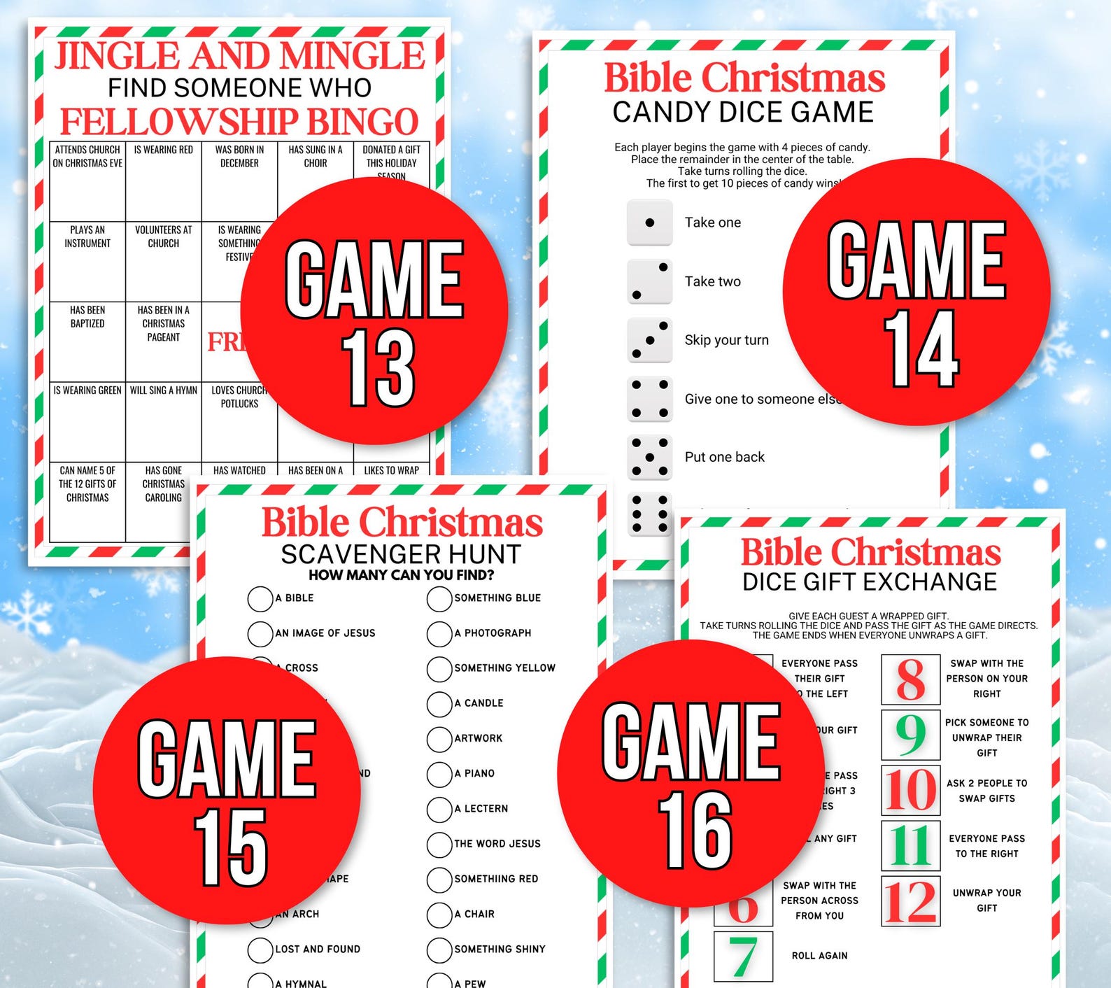 Bible Christmas Games, Bible Christmas Party Games, Nativity Games ...
