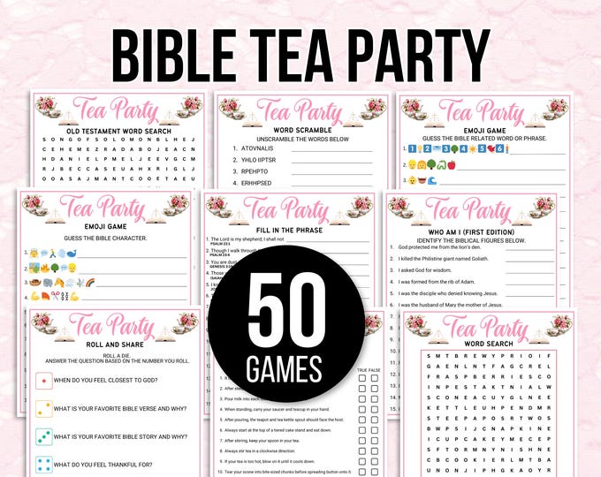 Christian Tea Party Games | Bible Tea Party | Tea Party Games | Ladies ...