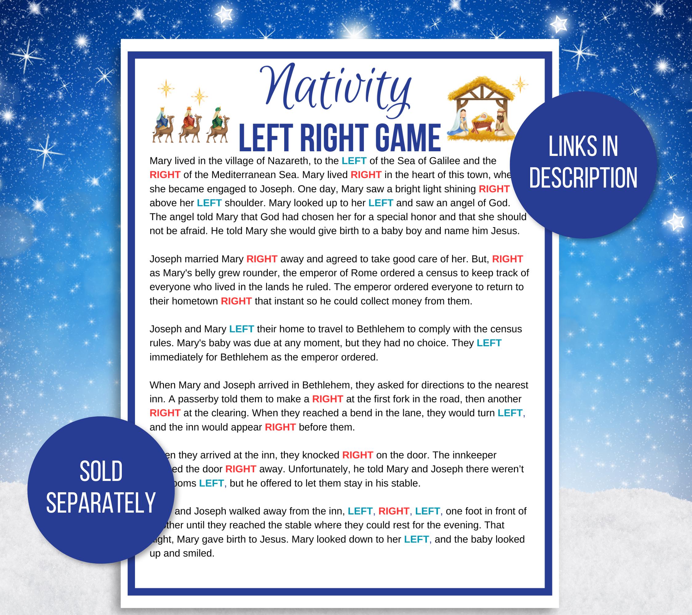 Nativity Treasure Hunt, Nativity Scavenger Hunt, Nativity Christmas ...