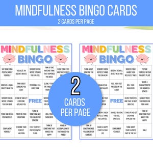 Mindfulness Bingo, 30 Mindfulness Bingo Cards for Kids, Gratitude Bingo ...