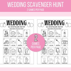 Wedding Treasure Hunt, Wedding Scavenger Hunt, Wedding Scavenger Hunt ...