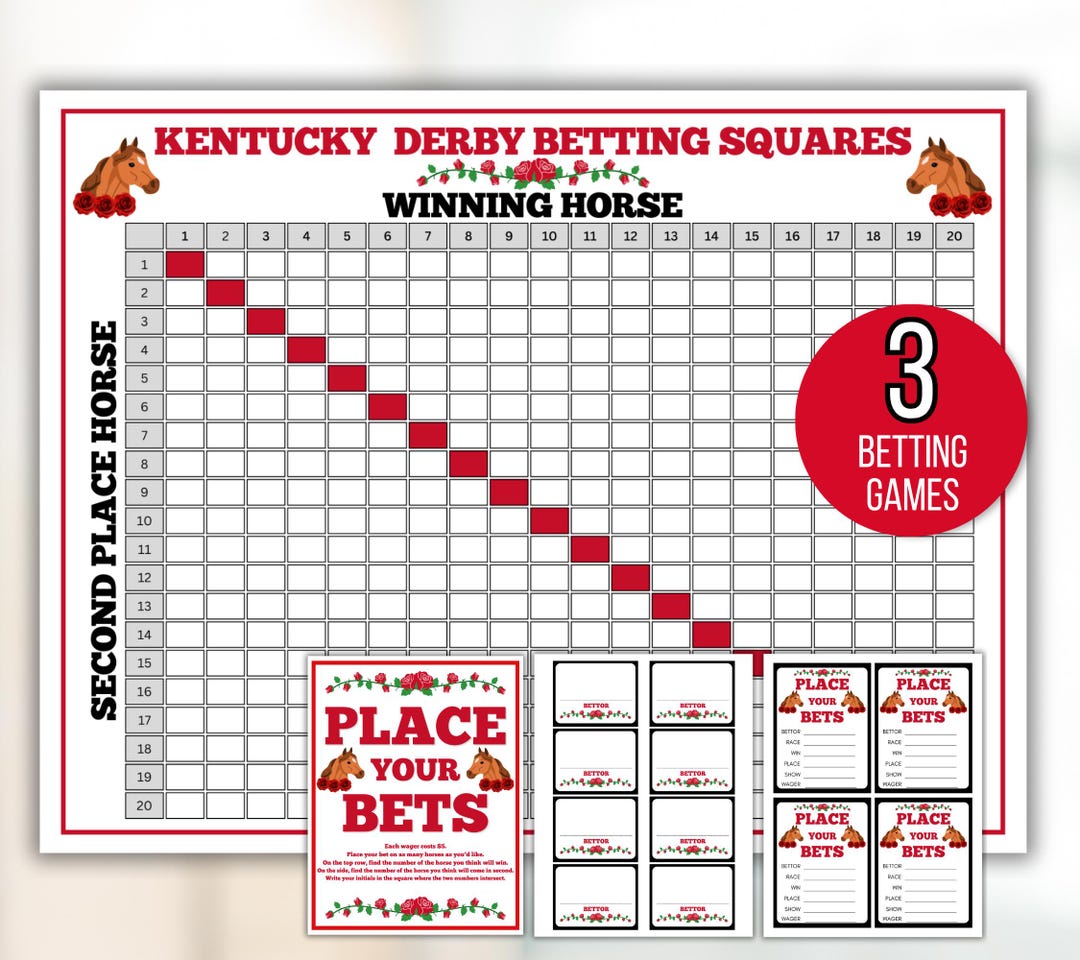 Kentucky Derby Squares, Kentucky Derby Betting Squares, Kentucky Derby ...