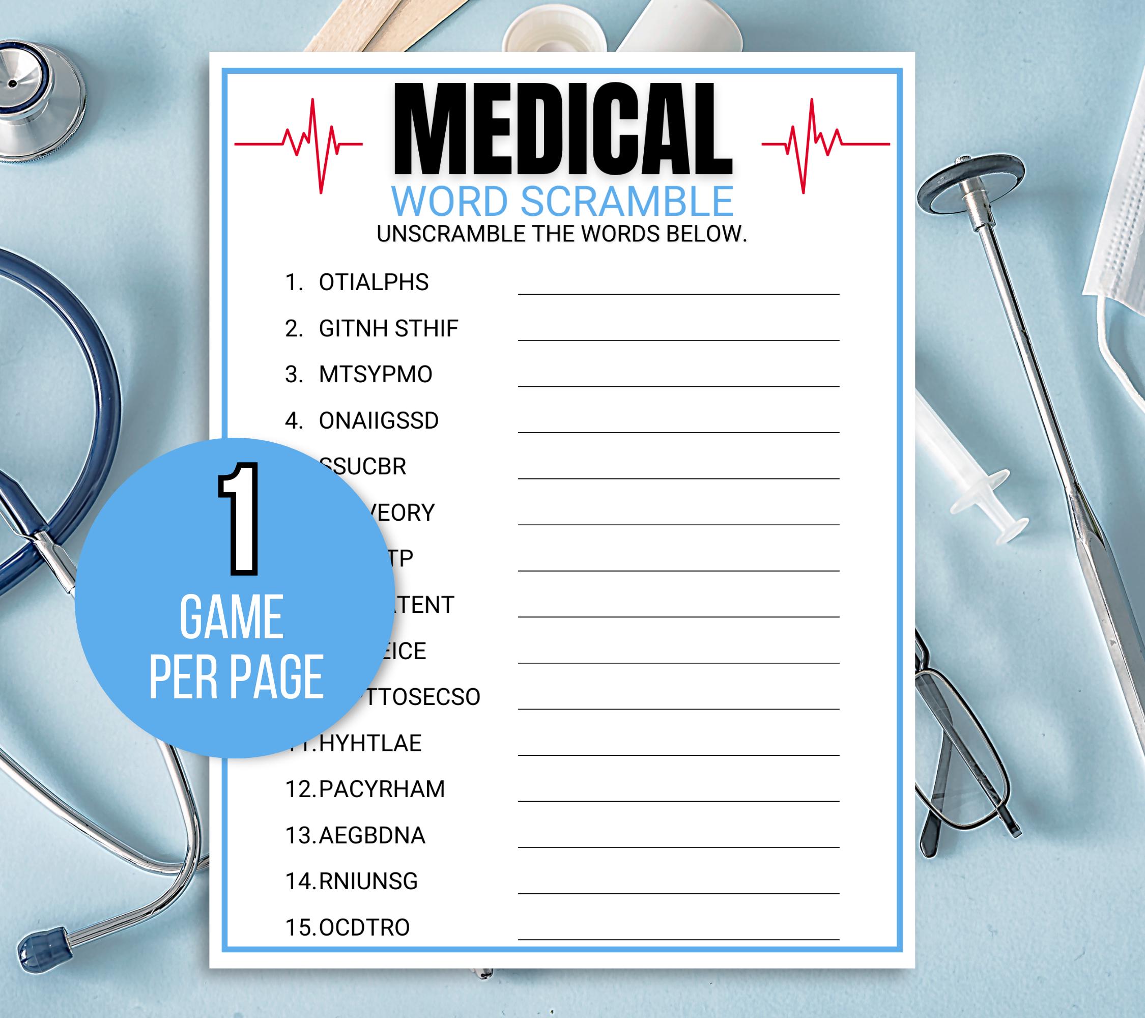 Medical Games Bundle, Medical Trivia Games, Medical Games Trivia Bundle ...