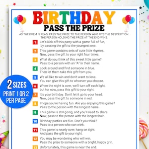 Pass the Gift Game, Birthday Party Game, Teen Birthday Game, Pass the ...