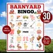 Barnyard Bingo, 30 Printable Barnyard Bingo Cards, Farm Bingo, Farm ...