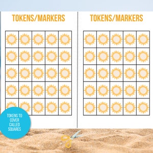 Summer Bingo, 30 Unique Printable Summer Bingo Cards, Summer Game ...