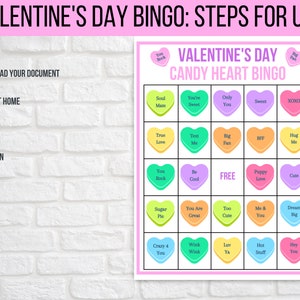 Valentine's Day Bingo, 30 Valentine's Day Bingo Cards, Valentine's Day ...