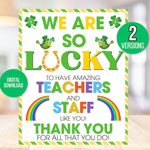 St. Patrick's Day Sign, St. Patrick's Day Appreciation Sign, St ...