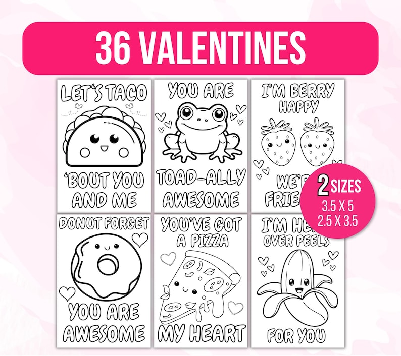 Valentines Coloring Cards, Valentines Day Valentine Cards, Valentine's ...