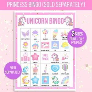 Unicorn Scavenger Hunt, Printable Unicorn Party Game, Unicorn Birthday ...