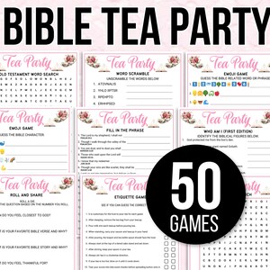 Christian Tea Party Games, Bible Tea Party Games, Women's Ministry Tea ...