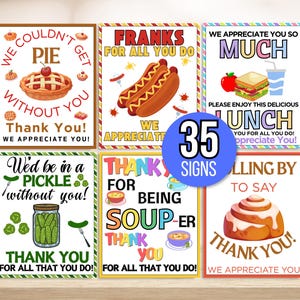 Printable Appreciation Signs, Staff Appreciation Signs, Appreciation ...