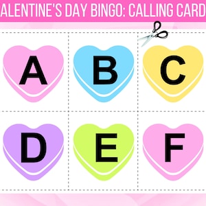 Valentine's Day Bingo, 30 Valentines Day Bingo Game Cards, Valentines ...