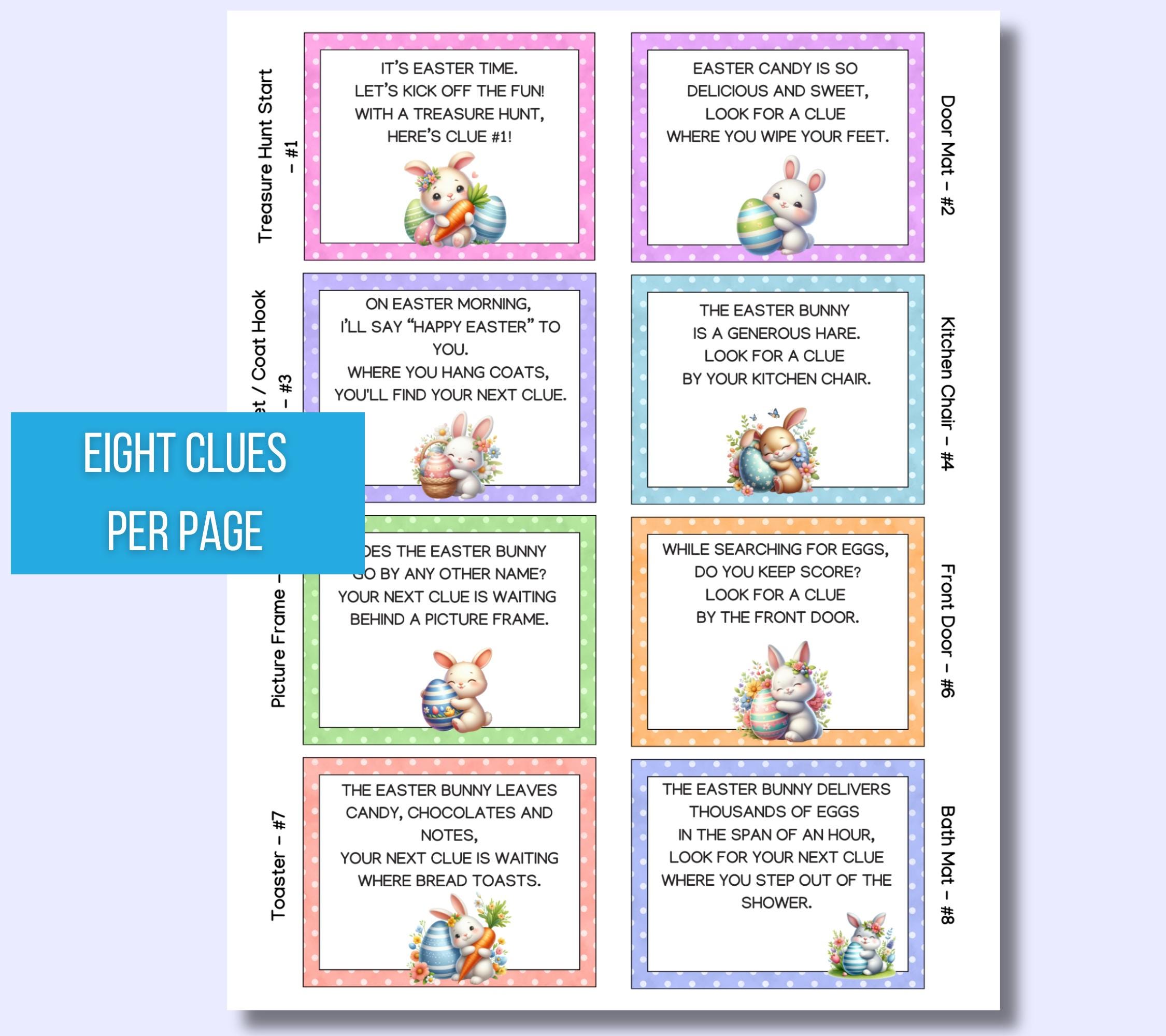Indoor Easter Scavenger Hunt for Kids, Outdoor Treasure Hunt for Kids ...
