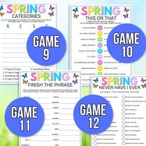 Spring Party Games, Spring Party Games for Kids, Spring Activities ...