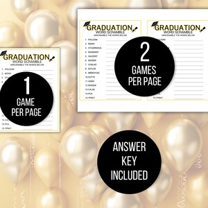 Graduation Games, Class of 2026 Graduation Party Games, Graduation ...