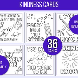Printable Lunchbox Notes, Positive Notes, Encouragement Cards, Kindness ...