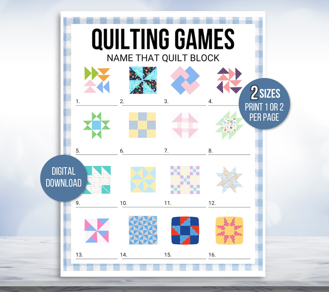 Quilt Game, Quilting Games, Name That Quilt Block, Quilting Party ...