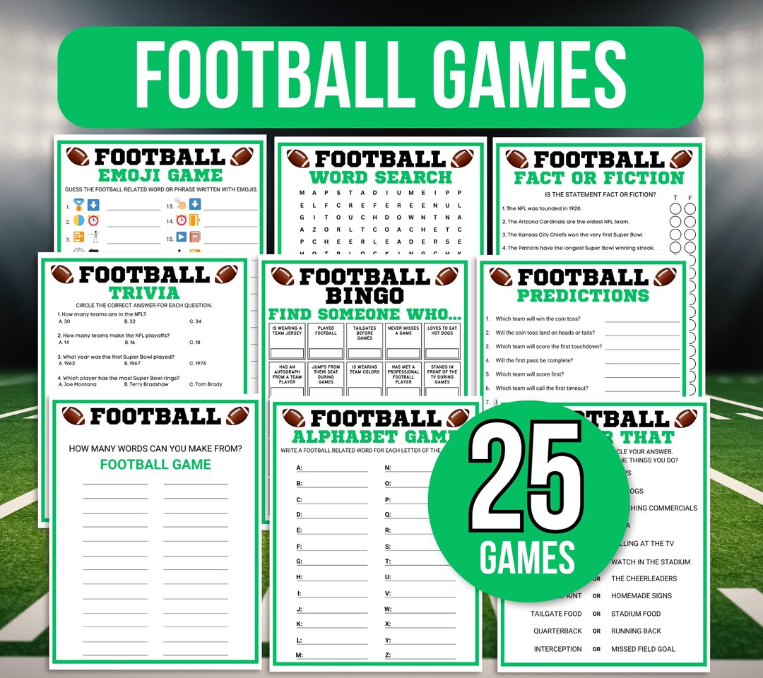 Football Games, Football Activities, Football Party Games, Football ...