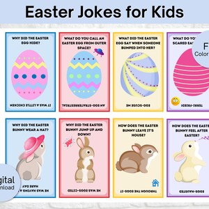 Printable Easter Lunchbox Jokes for Kids, Funny Easter Lunch Bag Cards ...