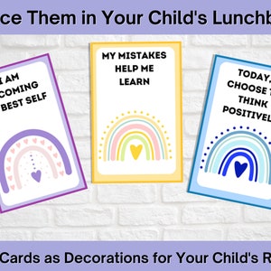Affirmation Cards for Kids, Encouragement Cards for Kids, Positive ...