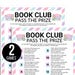 Book Club Pass the Gift Games, Book Club Pass the Prize Games, Book ...