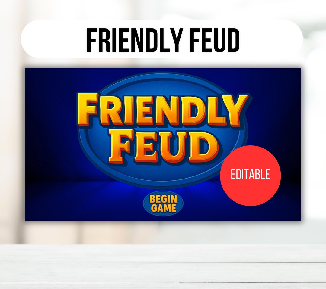 Editable Friendly Feud Game Template, Friendly Feud Game, Friendly Feud ...