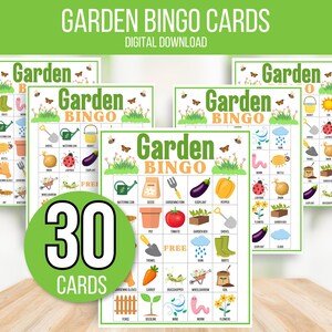 Garden Bingo, Spring Bingo, Garden Game, Garden Activity, Garden ...