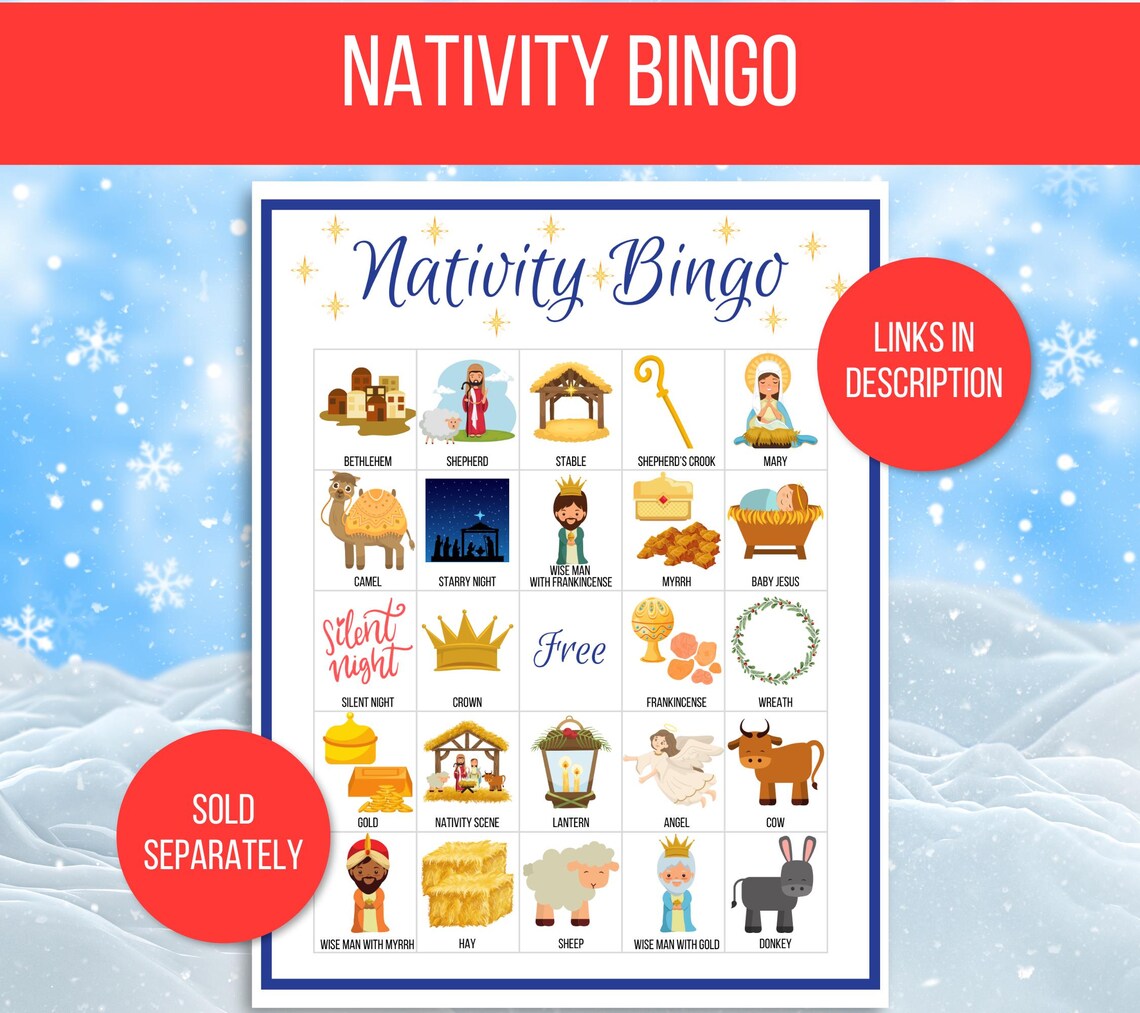 Bible Christmas Pass the Prize, Bible Christmas Games, Nativity Pass ...