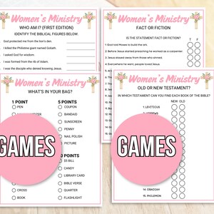 Women's Ministry Games, Women's Retreat Games, Bible Games, Sunday ...