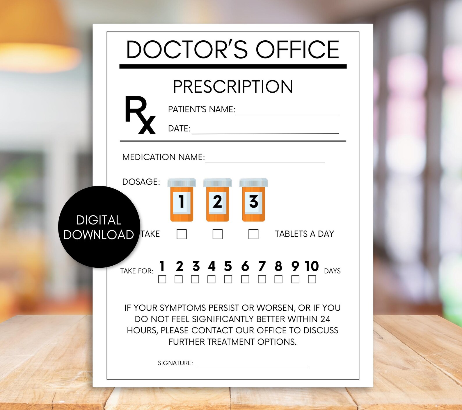 Doctors and Nurses Pretend Play, Patient Report Form, Doctor Printable ...