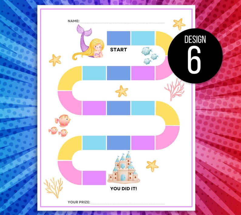 Printable Kids Reward Chart, Rainbow Reward Chart, Unicorn Behavior ...