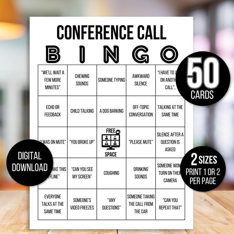 Conference Bingo - Etsy