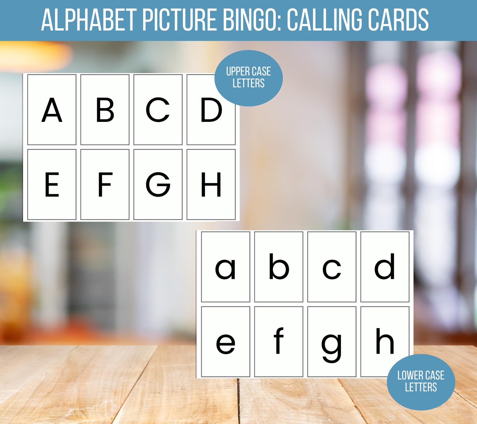 Alphabet Bingo, 100 Printable Alphabet Bingo Cards, ABC Practice, ABC ...