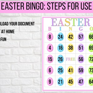 Easter Bingo, 100 Easter Bingo Cards, Easter Activity, Kids Easter ...