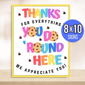 Printable Appreciation Signs, Staff Appreciation Signs, Appreciation ...