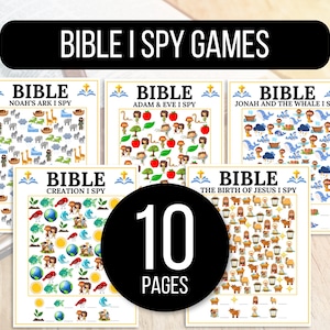 Bible Games, Bible I Spy, Sunday School I Spy, Old Testament I Spy ...