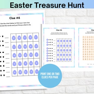 Indoor Easter Treasure Hunt for Older Kids, Easter Scavenger Hunt ...