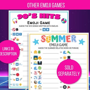 80s Emoji Game, Emoji 80s Game, 80s Music Game, 80s Pop Culture Quiz ...