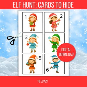Christmas Scavenger Hunt, Elf Hunt Game, Christmas Treasure Hunt ...