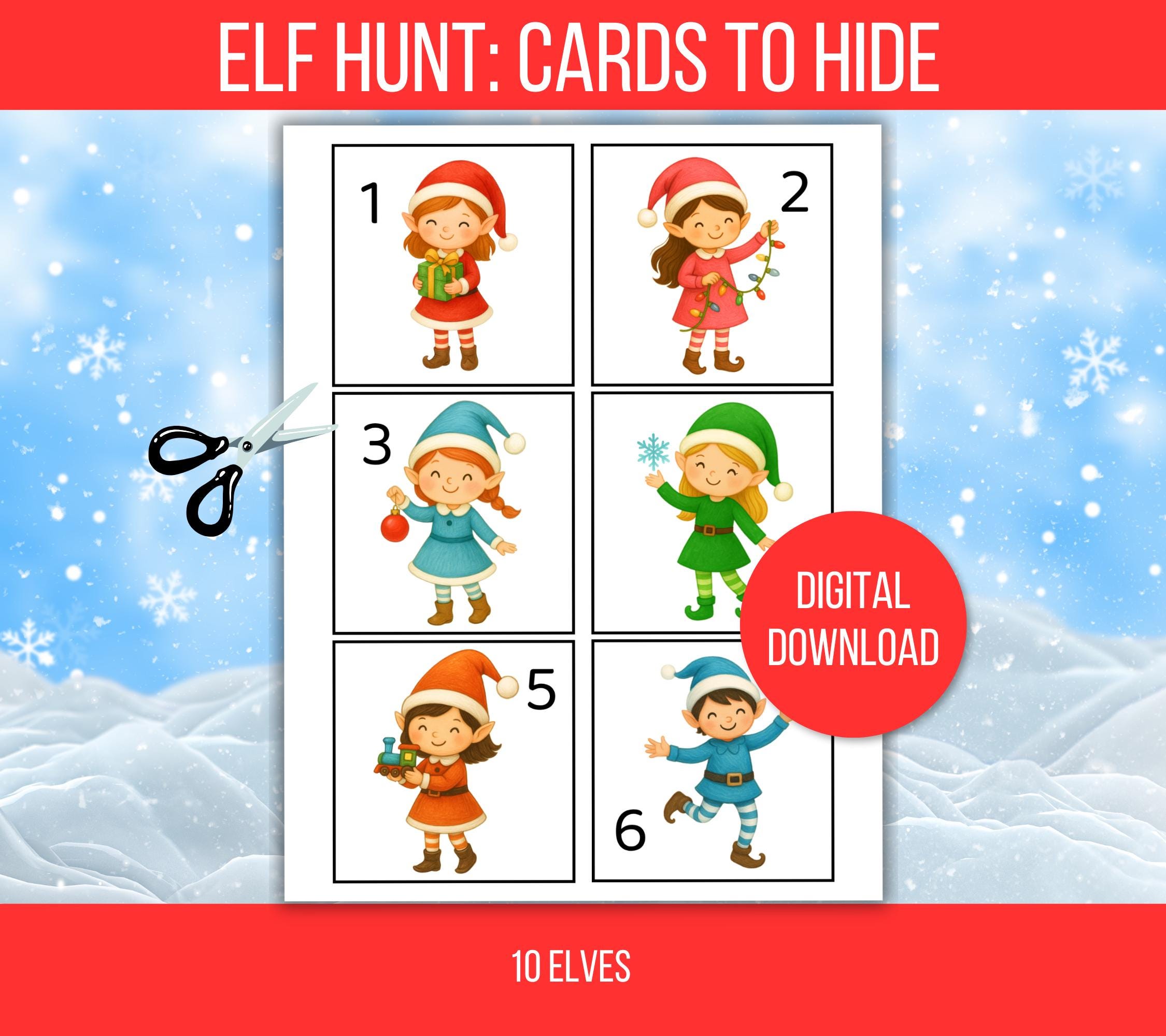 Christmas Scavenger Hunt, Elf Hunt Game, Christmas Treasure Hunt ...