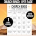 Church Bingo, 50 Church Bingo Cards, Christian Bingo, Find Someone Who ...
