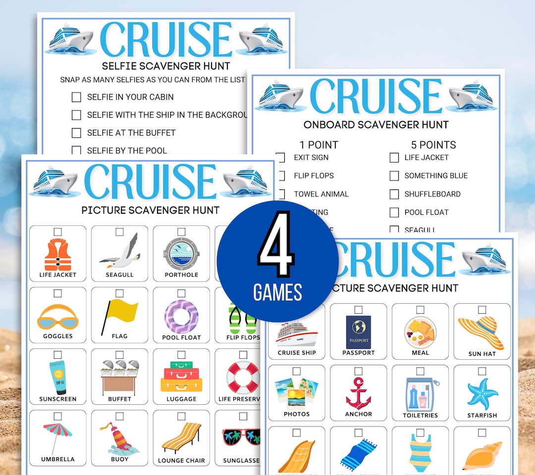 Cruise Scavenger Hunts, Cruise Games, Cruise Ship Games, Cruise ...