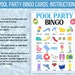 Pool Party Bingo, 30 Unique Printable Pool Bingo Cards, Pool Party Game ...