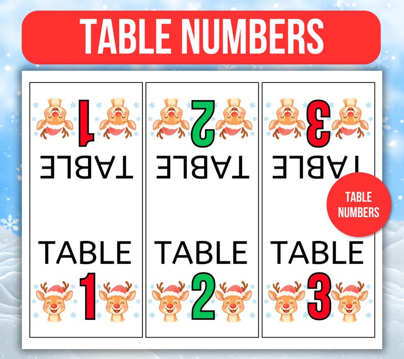 Christmas Bunco Score Sheet, Reindeer Bunco, Christmas Bunco, Christmas ...