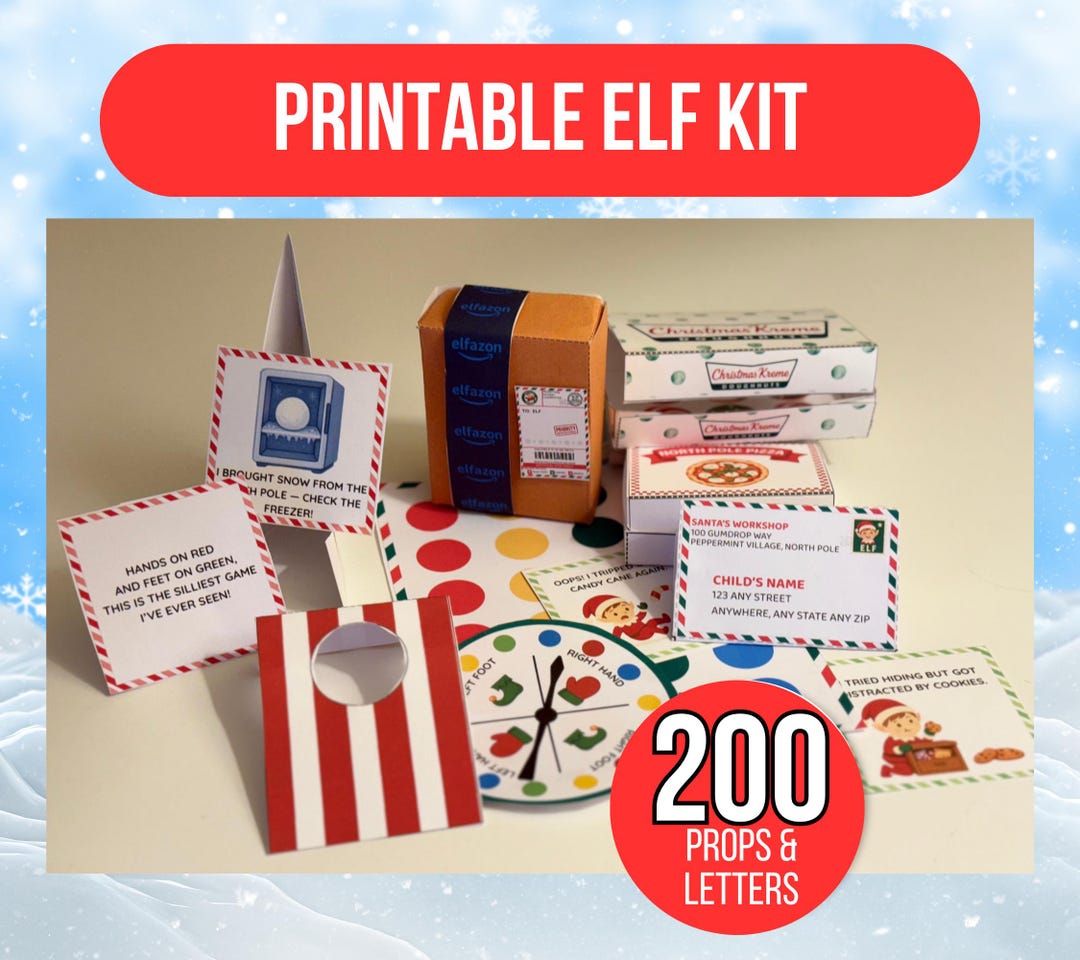 Printable Elf Kit, Printable Elf Kit 24 Day Bundle, New Elf Arrival ...